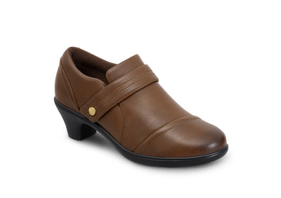 Women's Low Heels 2" Bootie | Eva Brown Orthofeet – Orthofeet®