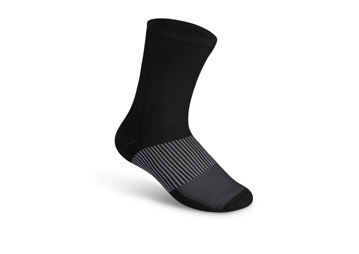 Mid-Calf Compression Socks - 18-25 mmHg - Black – OrthoFeet