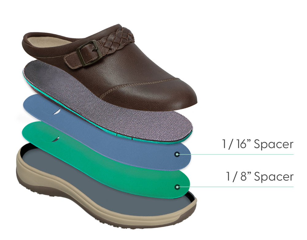 Women's Orthotic Arch Support Slip-on Shoes | OrthoFeet Irma Taupe ...