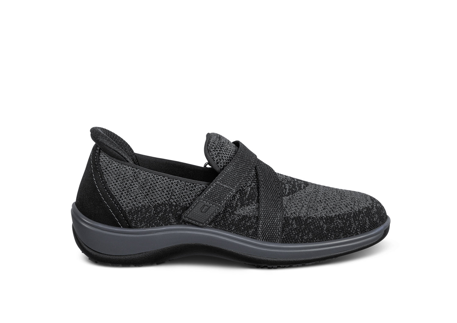 Women's Amalya Slip-On Casual Shoe in Black – Orthofeet®