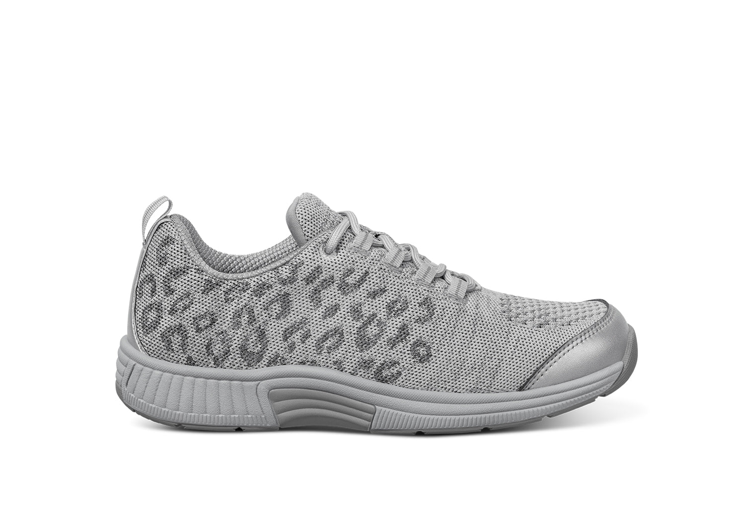 Women's Athletic Walking Shoes Orthopedic Sneakers | Coral Gray Leopard ...