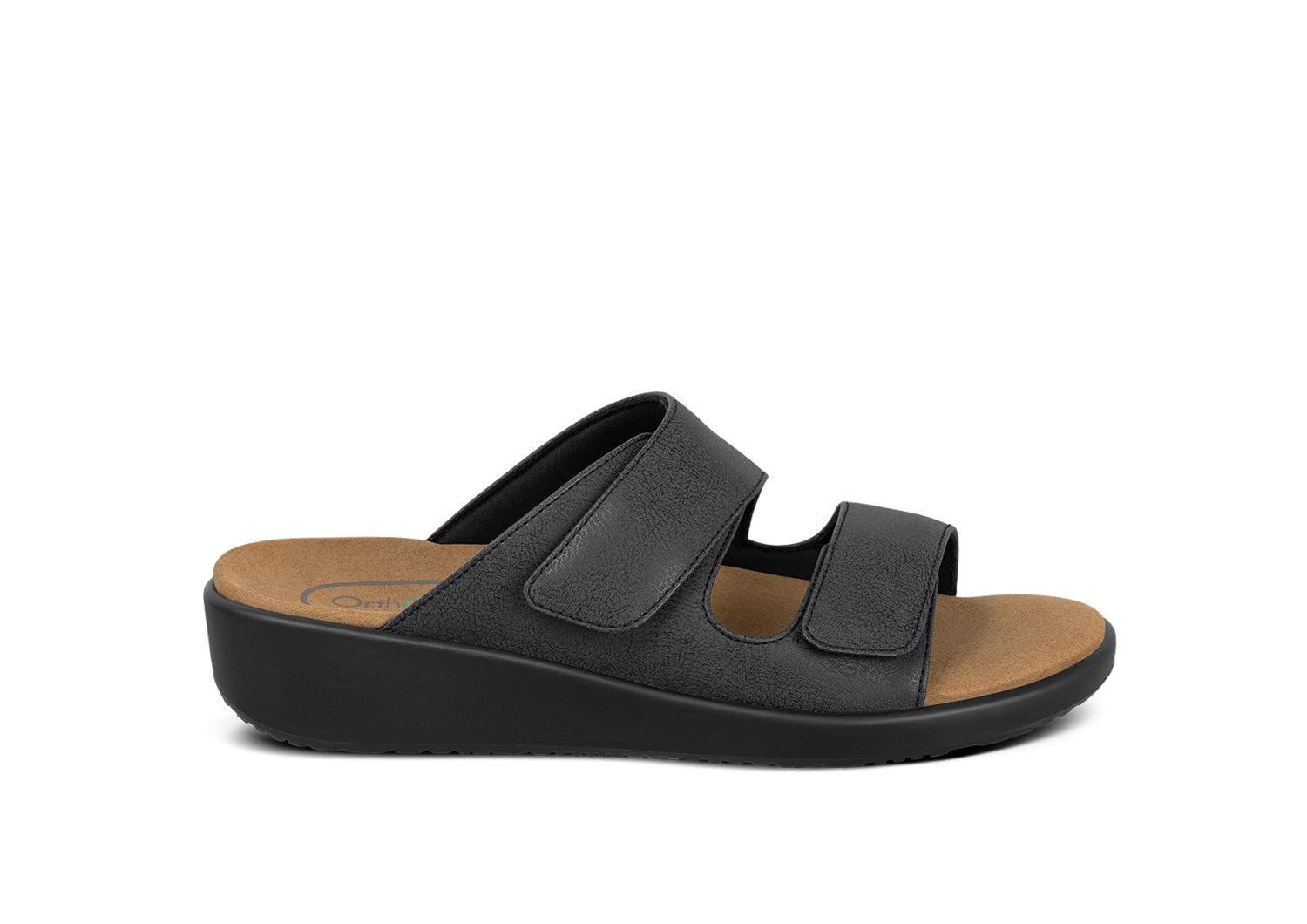 Women's Cruz Adjustable Sandals in Black – Orthofeet®