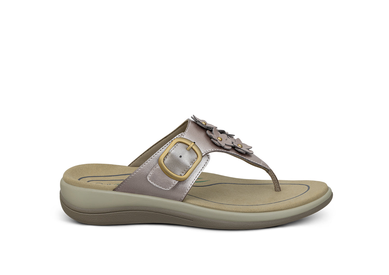 Women's Daisy Cushioned Sandals in Pewter – Orthofeet®