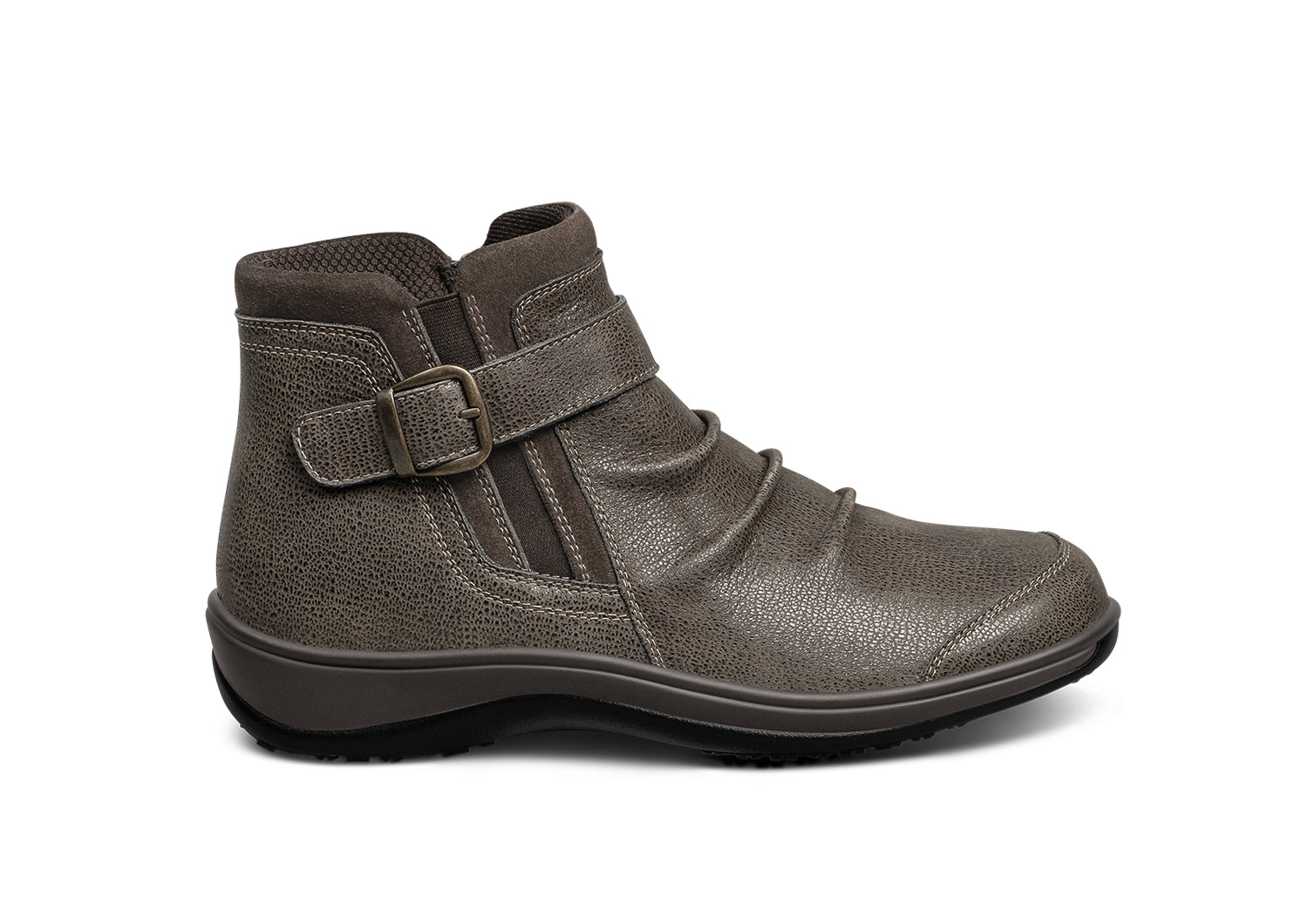 Women's Boots Diabetic Shoes | OrthoFeet Heidi Taupe – Orthofeet®