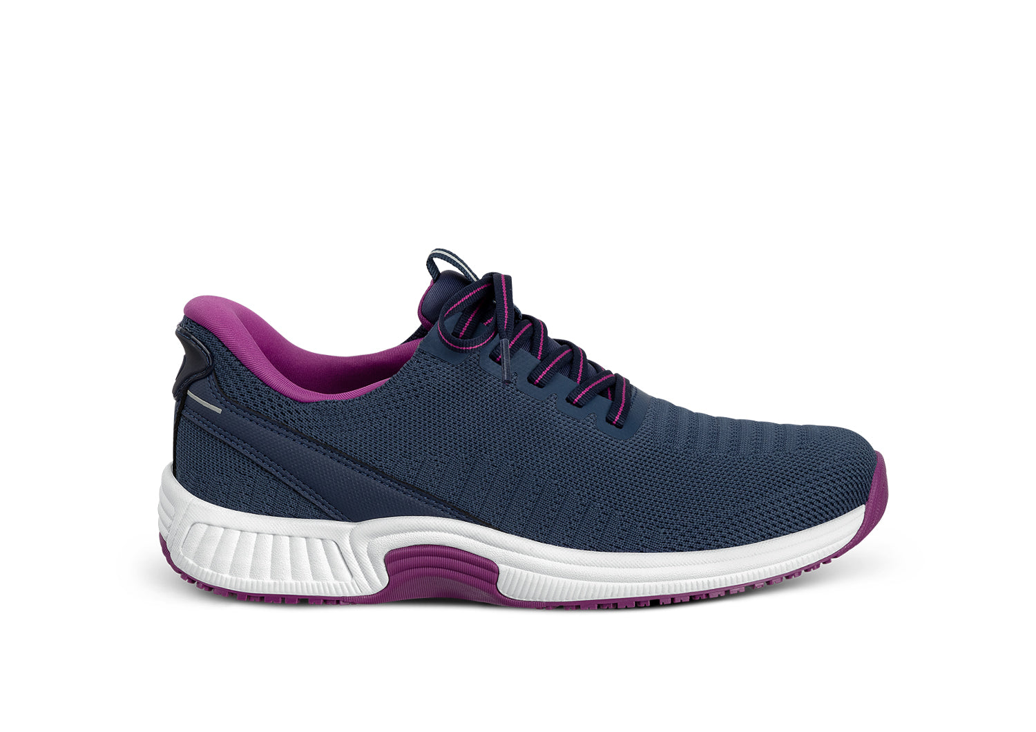 Women's Kita Hands-Free Sneakers in Navy/Orchid – Orthofeet®