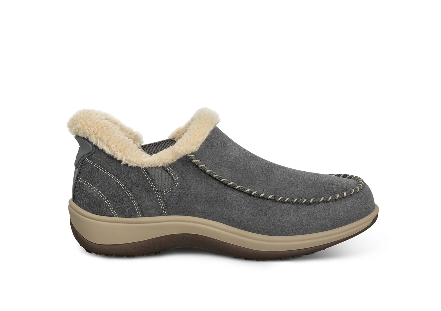 Women's Lorin Hands-Free Orthopedic Slippers in Gray – Orthofeet®