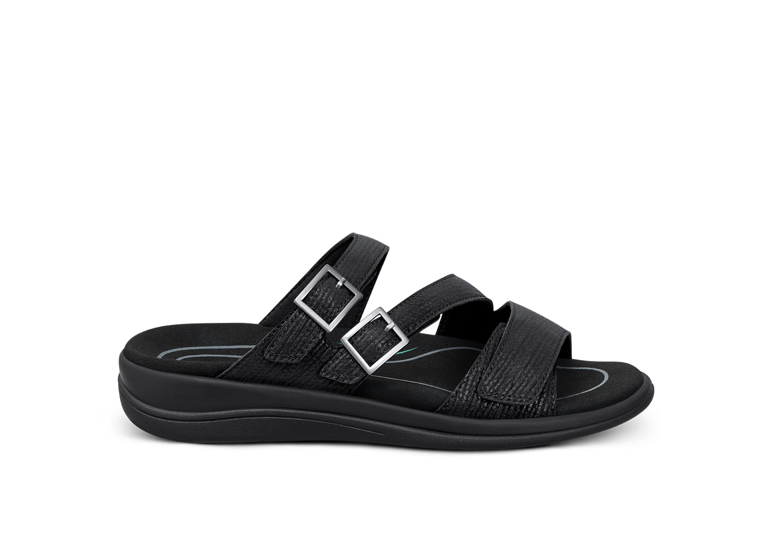 Women's Sahara Weave Adjustable Sandals in Black – Orthofeet®