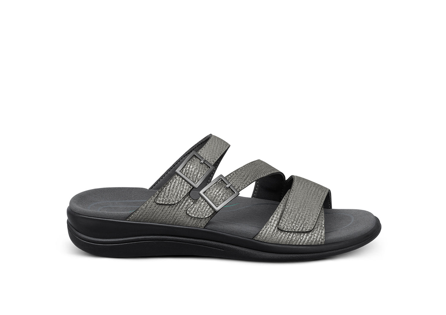Women's Sahara Weave Adjustable Sandals in Pewter – Orthofeet®