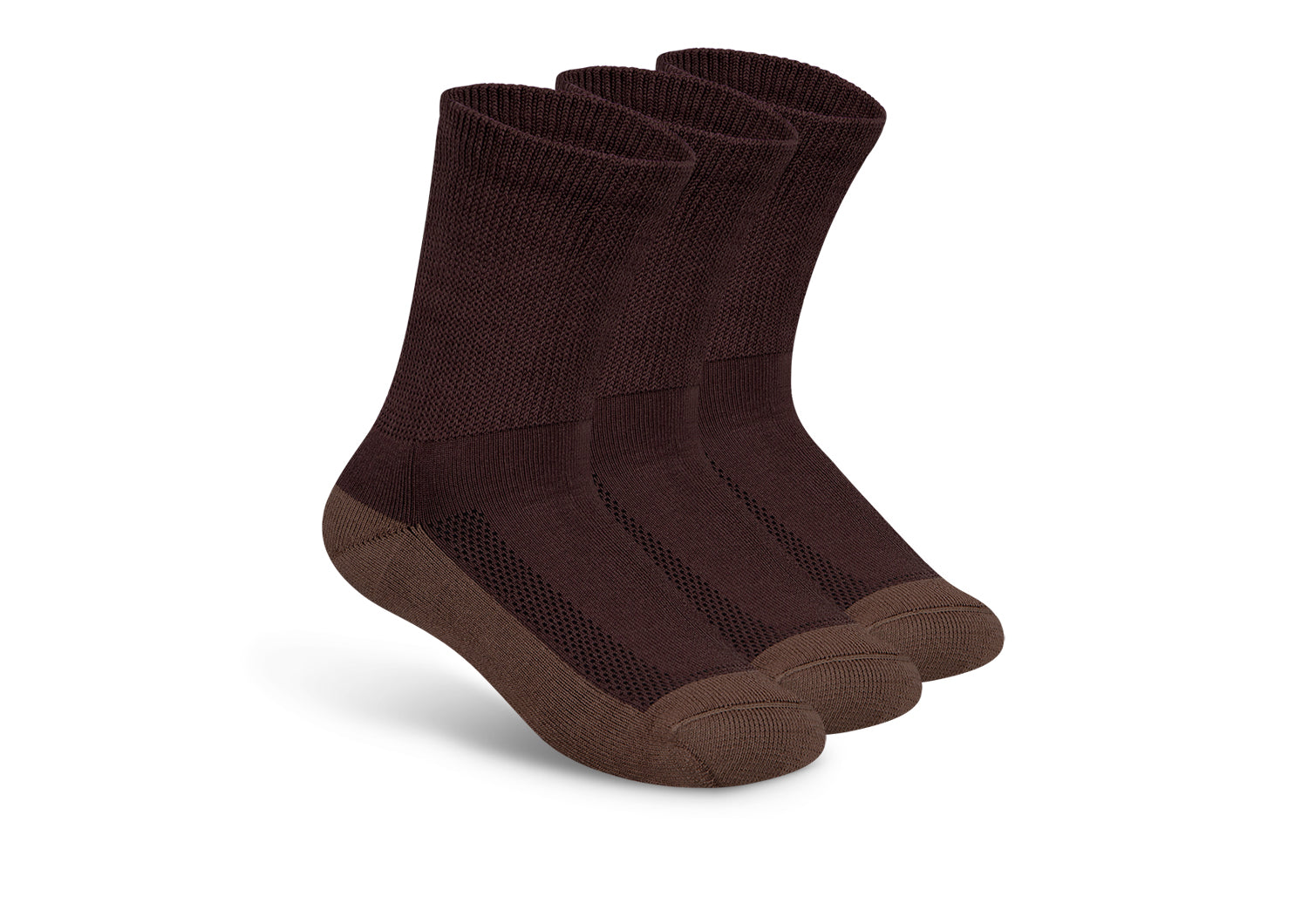 Unisex Padded Sole Socks in Dark Brown – Orthofeet®