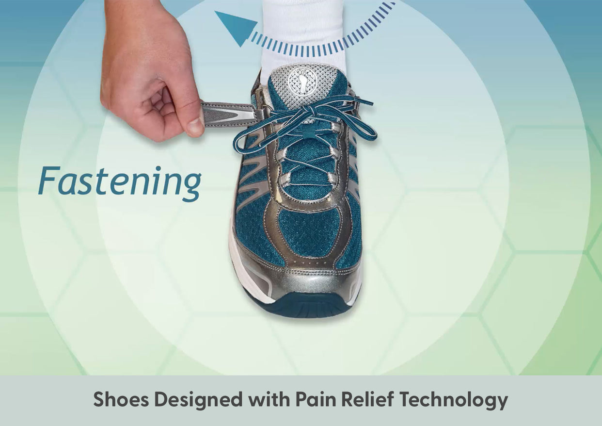 Men's Orthotic Sneakers Tie Less Athletic Shoes | OrthoFeet Monterey ...